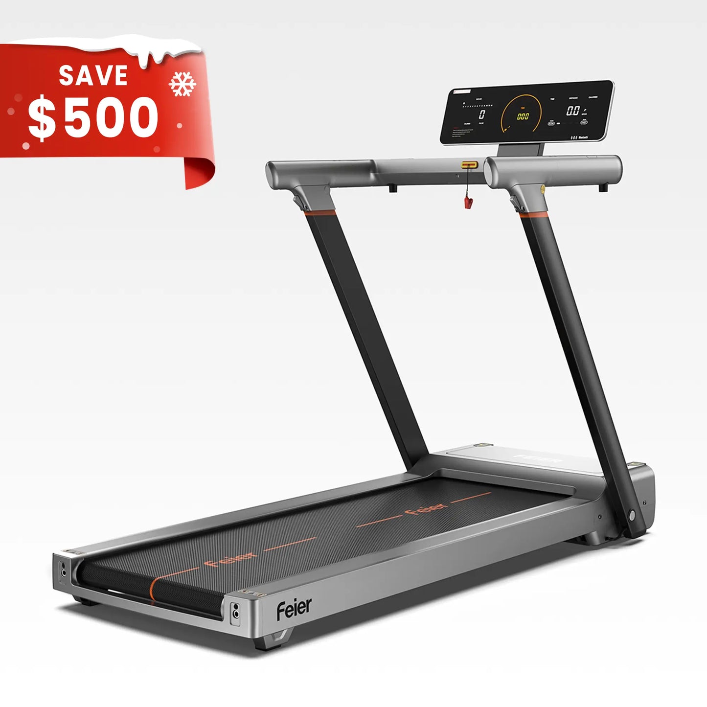 FEIER Treadmill Incline Folding Treadmill For Home Gym Cardio Fitness